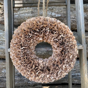 Nutmeg Book Page Hydrangea Wreath - Etsy