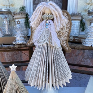 Book Page Angel Crystal - Etsy