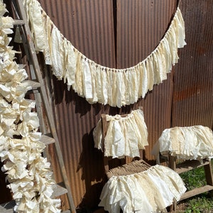 Shades of Antique White and Ivory Banner - Etsy