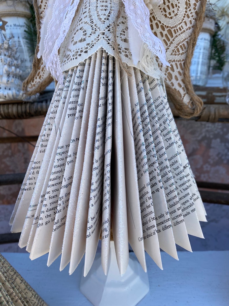 Book Page Angel Crystal - Etsy