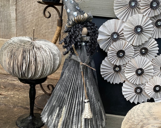 Book Page Witch - Etsy UK