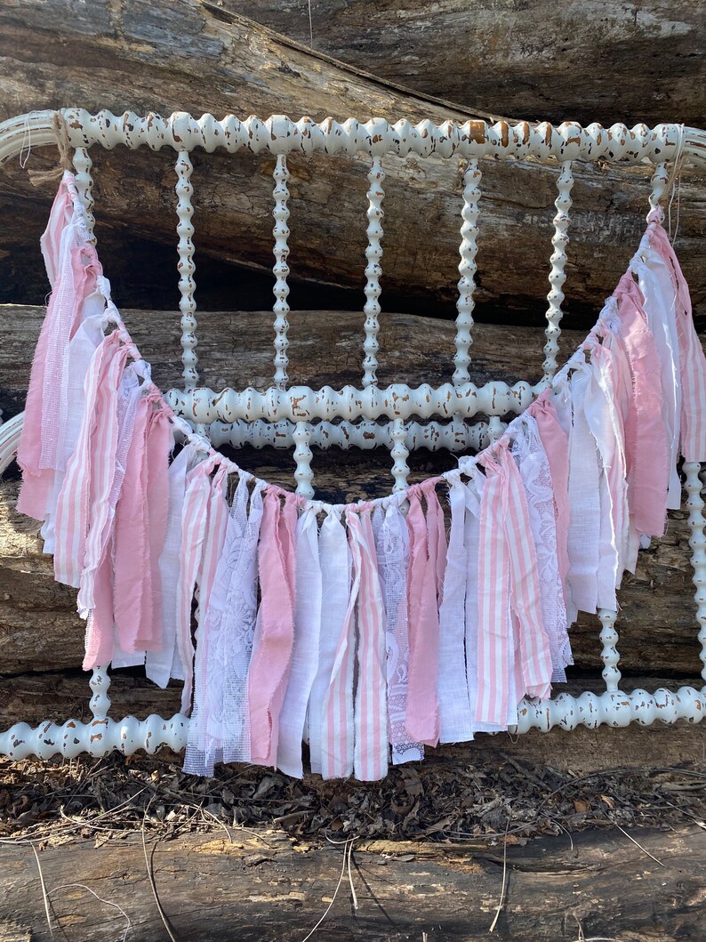 Shades of Pink Rag Banner - Etsy