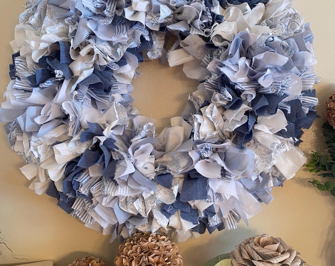 Welcome Rag Wreath - Etsy