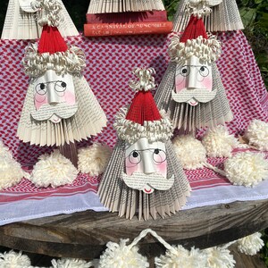 Book Page Santa - Etsy