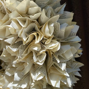 Ruffled Book Page Wreath - Etsy
