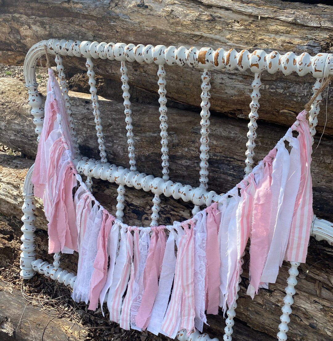 Shades of Pink Rag Banner - Etsy