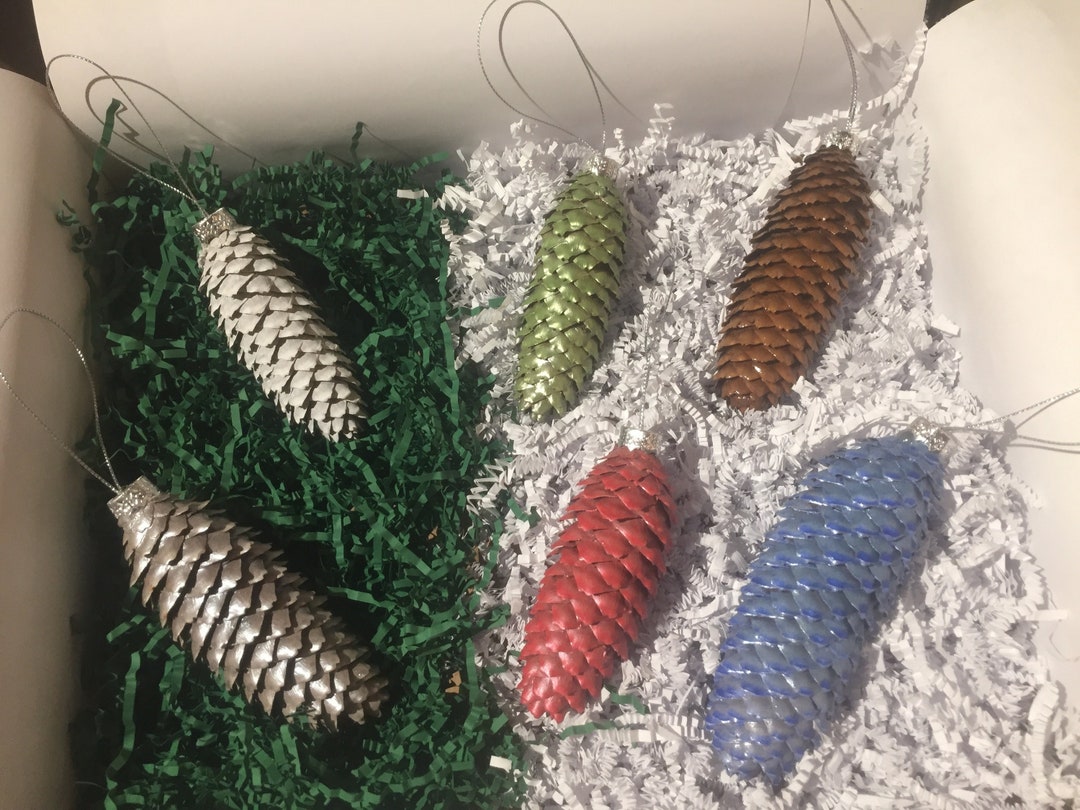 Holiday Ornaments Decorative Pine Cones - Etsy