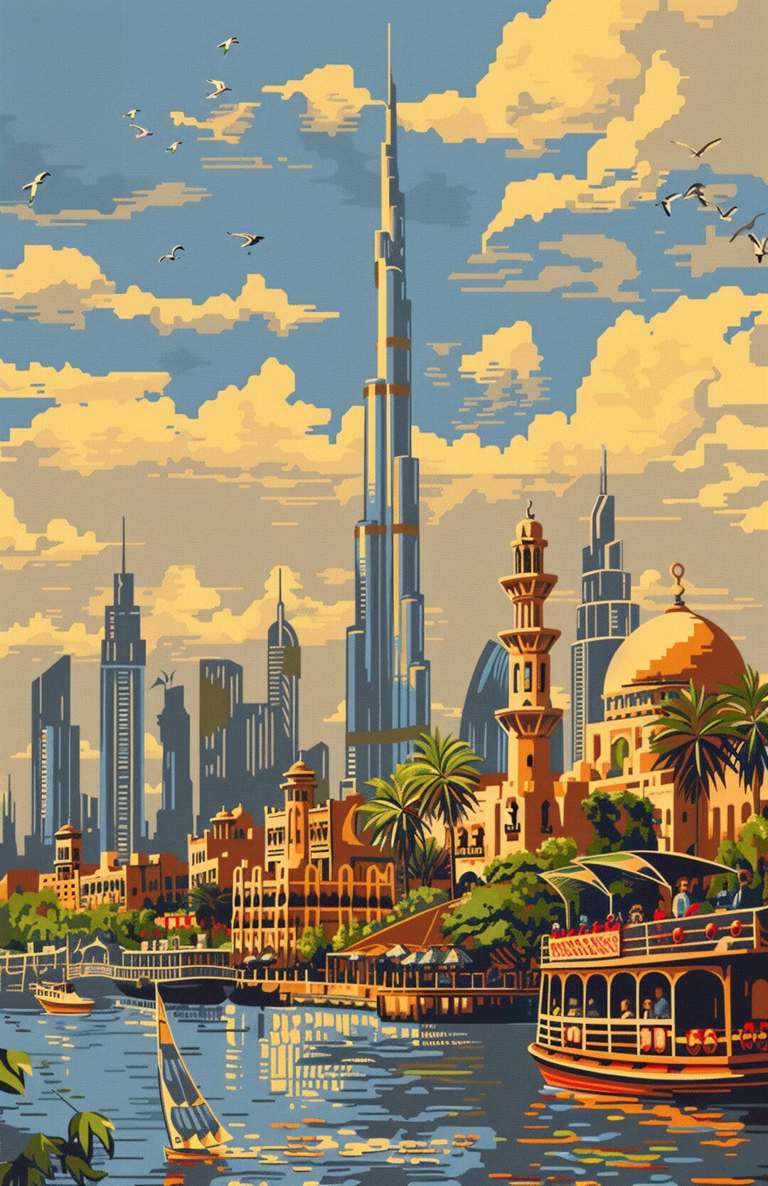 Dubai Poster 11"x17" - Etsy