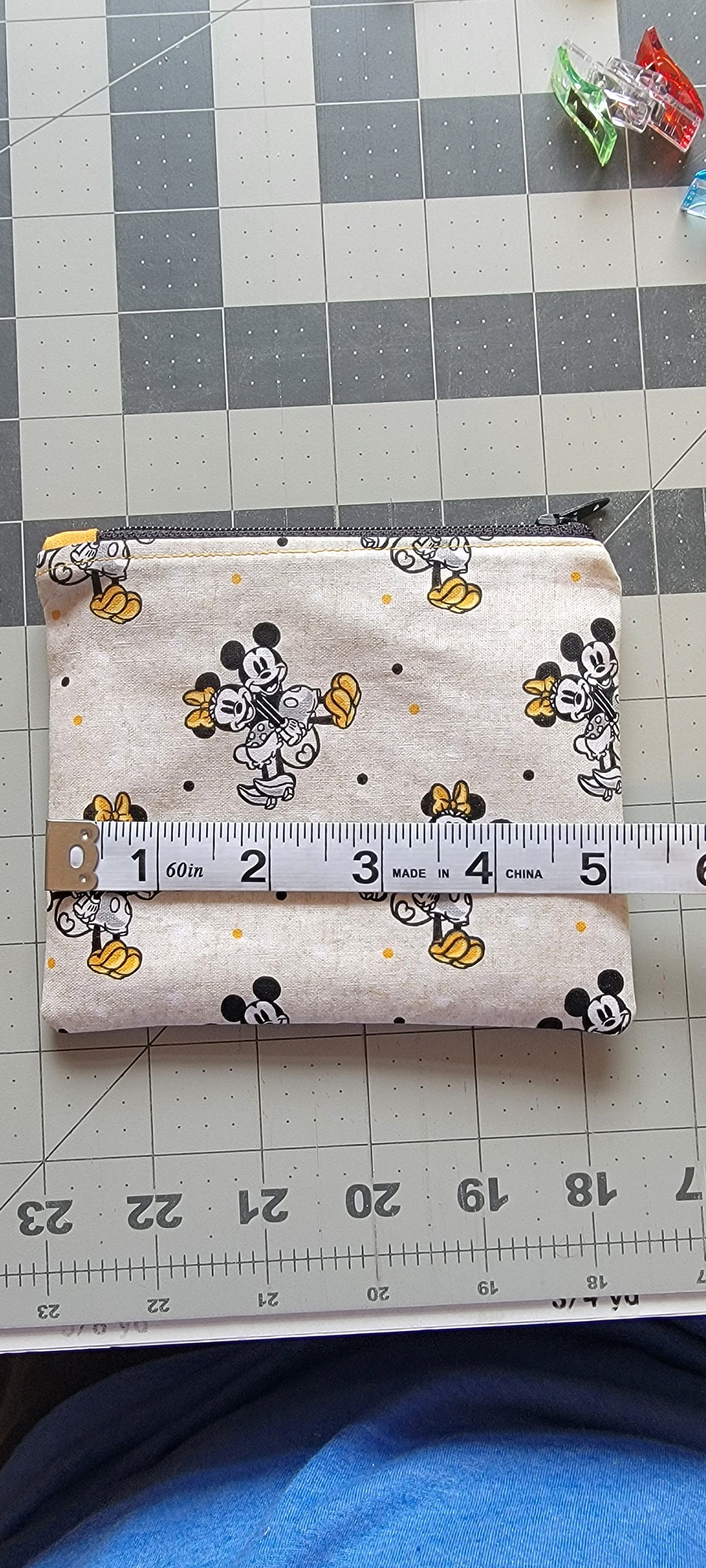 Mickey Mouse and Minnie Mouse Zipper Pouch - Etsy