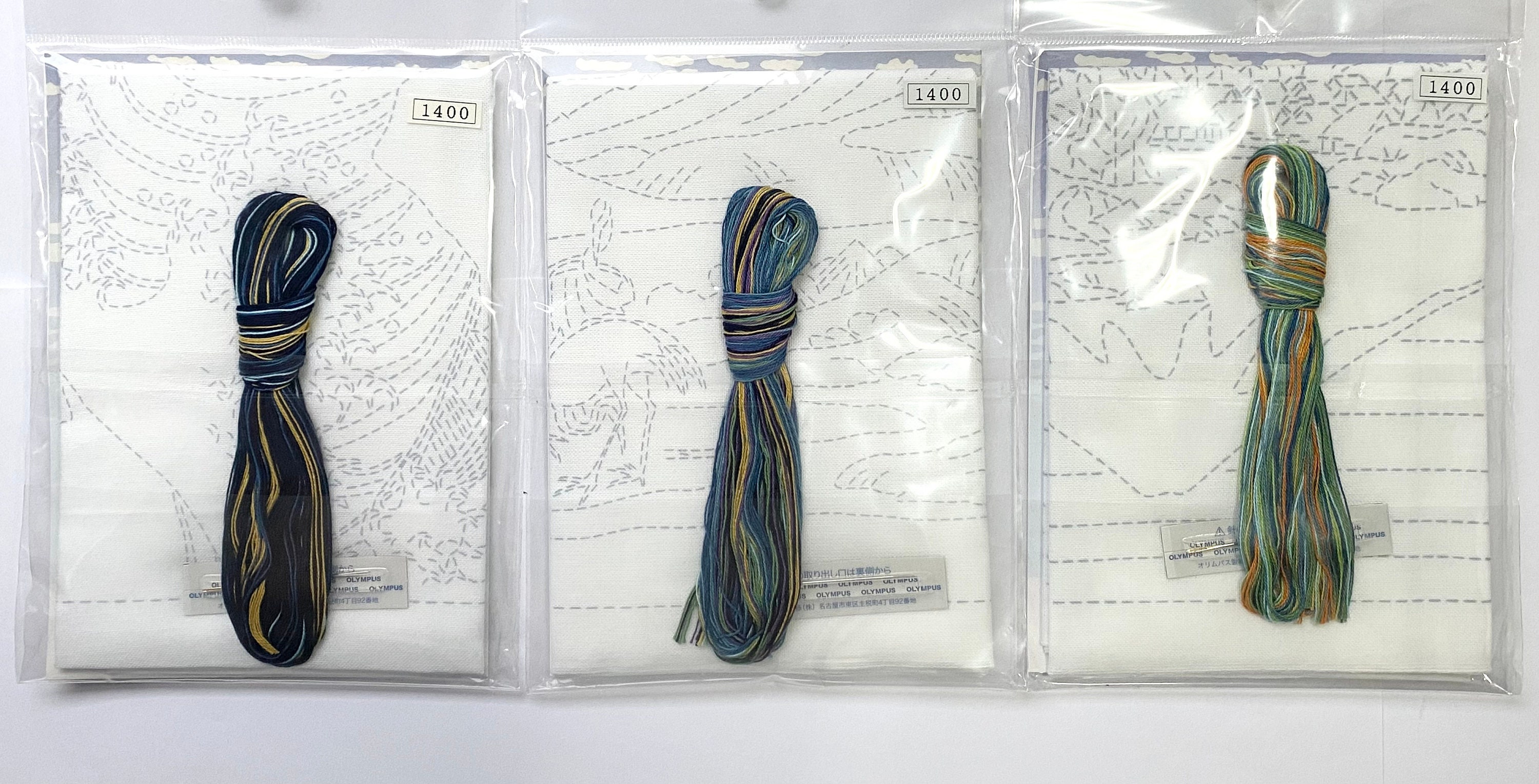 English & Japanese Instructions, Olympus Sashiko Kits, Hokusai ...