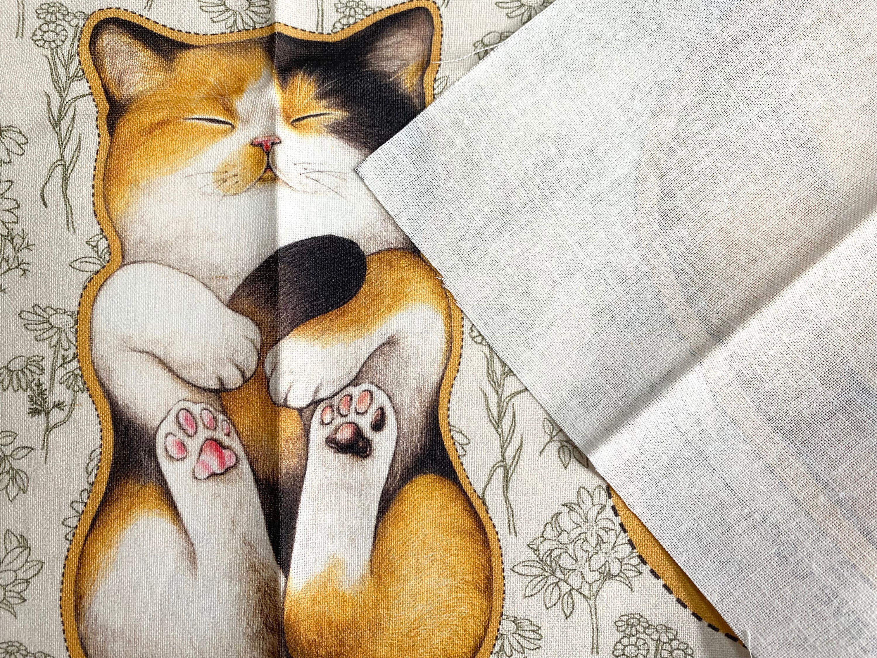 Uncle Cat Fabric Panel Two Cats Volume 3 Cat Kitten - Etsy