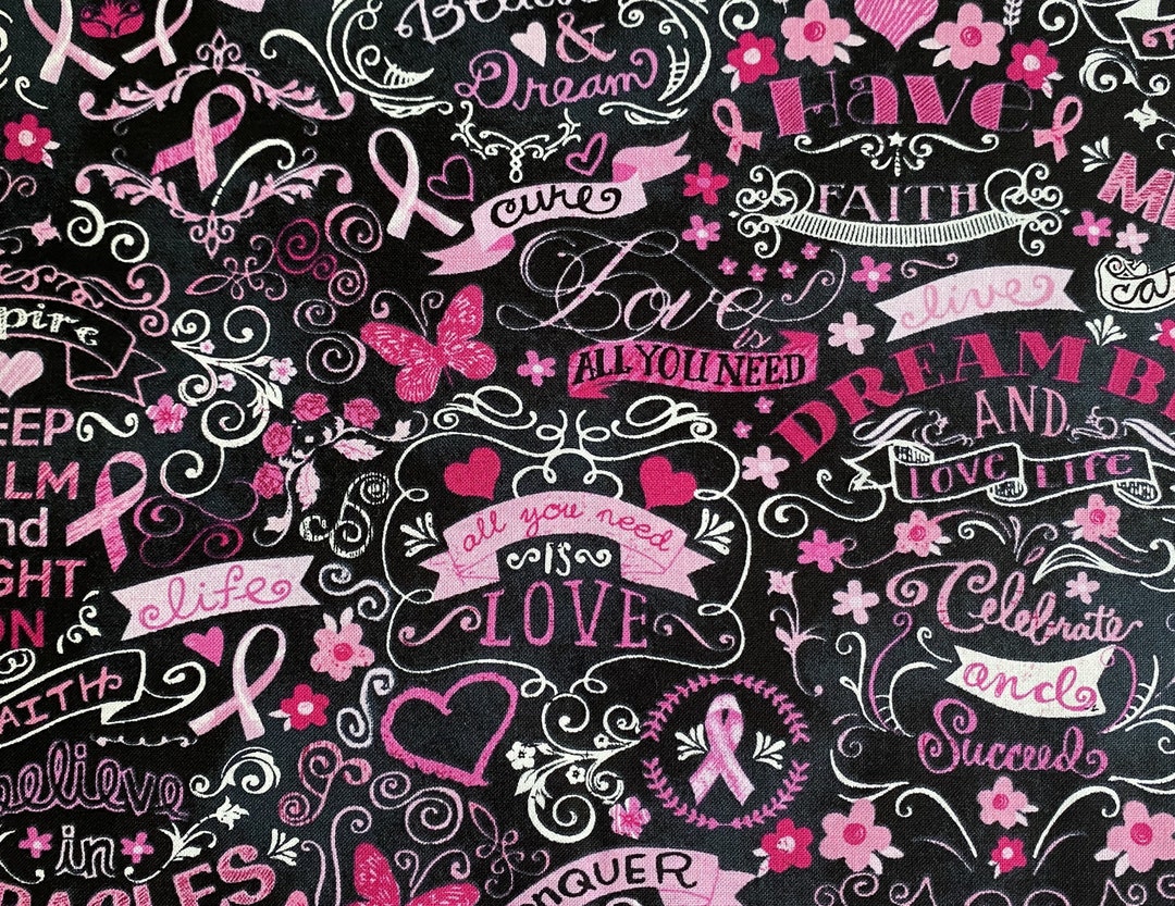 Timeless Treasure Cotton Fabric - Keep Calm & Fight On - Etsy