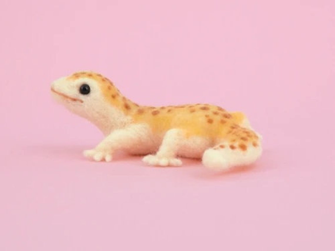 Japanese Hamanaka Needle Felting Craft Kit, Leopard Lizard - Etsy