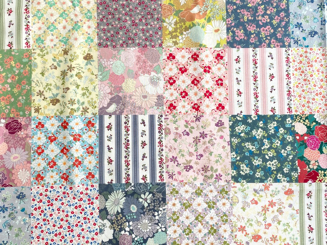 Quiltgate Cotton Fabric - Patchwork Pattern - Etsy