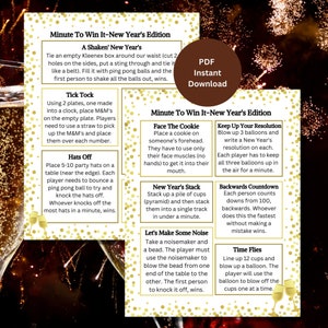 Minute to Win It Games | Minute to Win It New Year's Games | New Year's ...