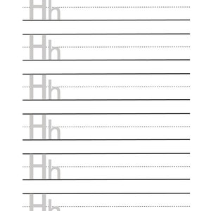 Letter Tracing Worksheet | Kindergarten Alphabet Worksheet | Preschool ...