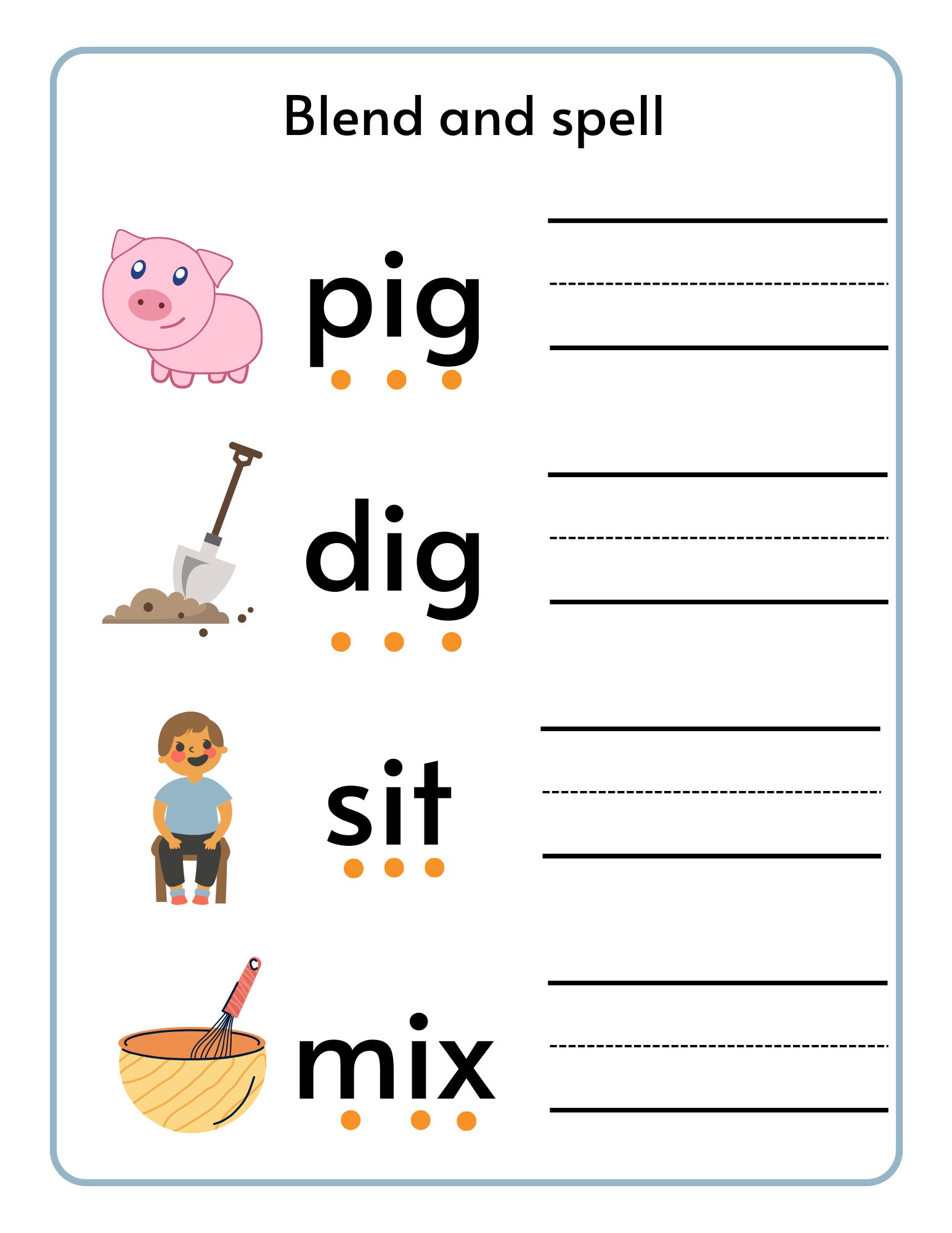 Phonics Worksheets Vowels | CVC Words | Phonics Games | Phonics ...