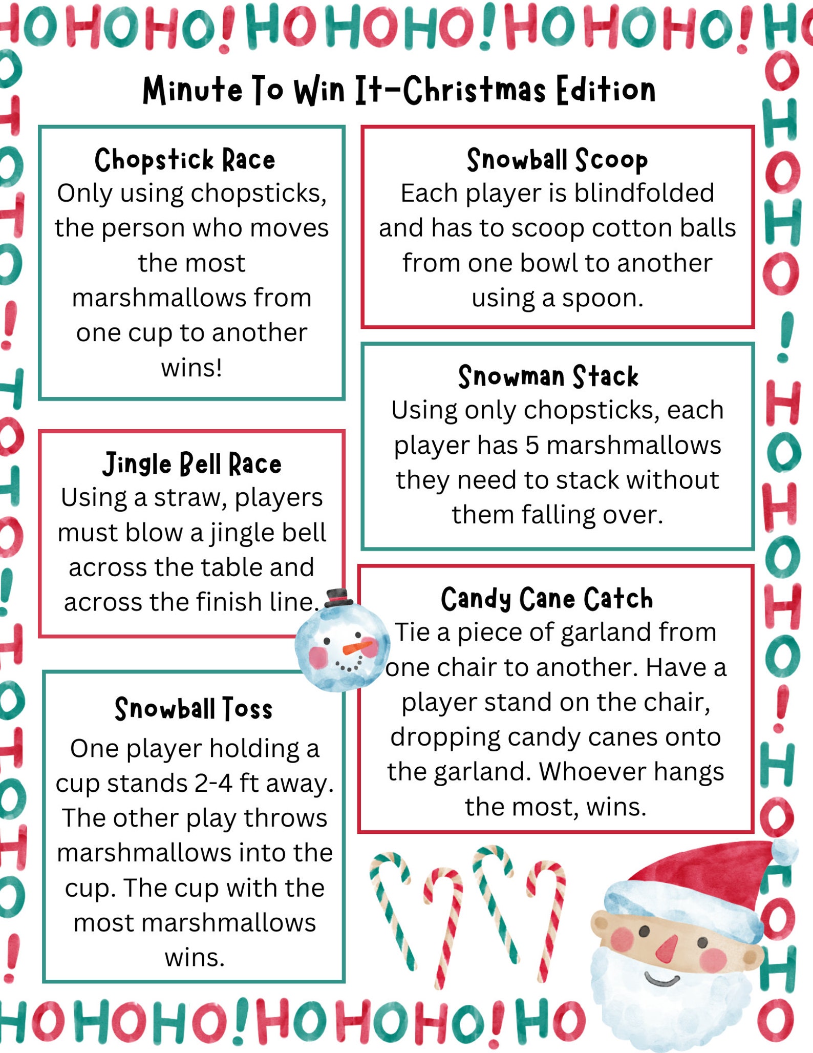 Minute to Win It Games Minute to Win It Christmas Games Christmas Games ...