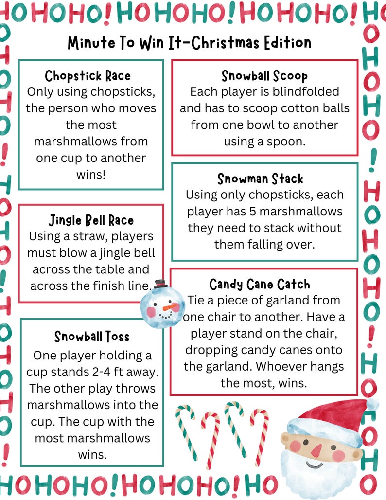 Minute to Win It Games Minute to Win It Christmas Games Christmas Games ...