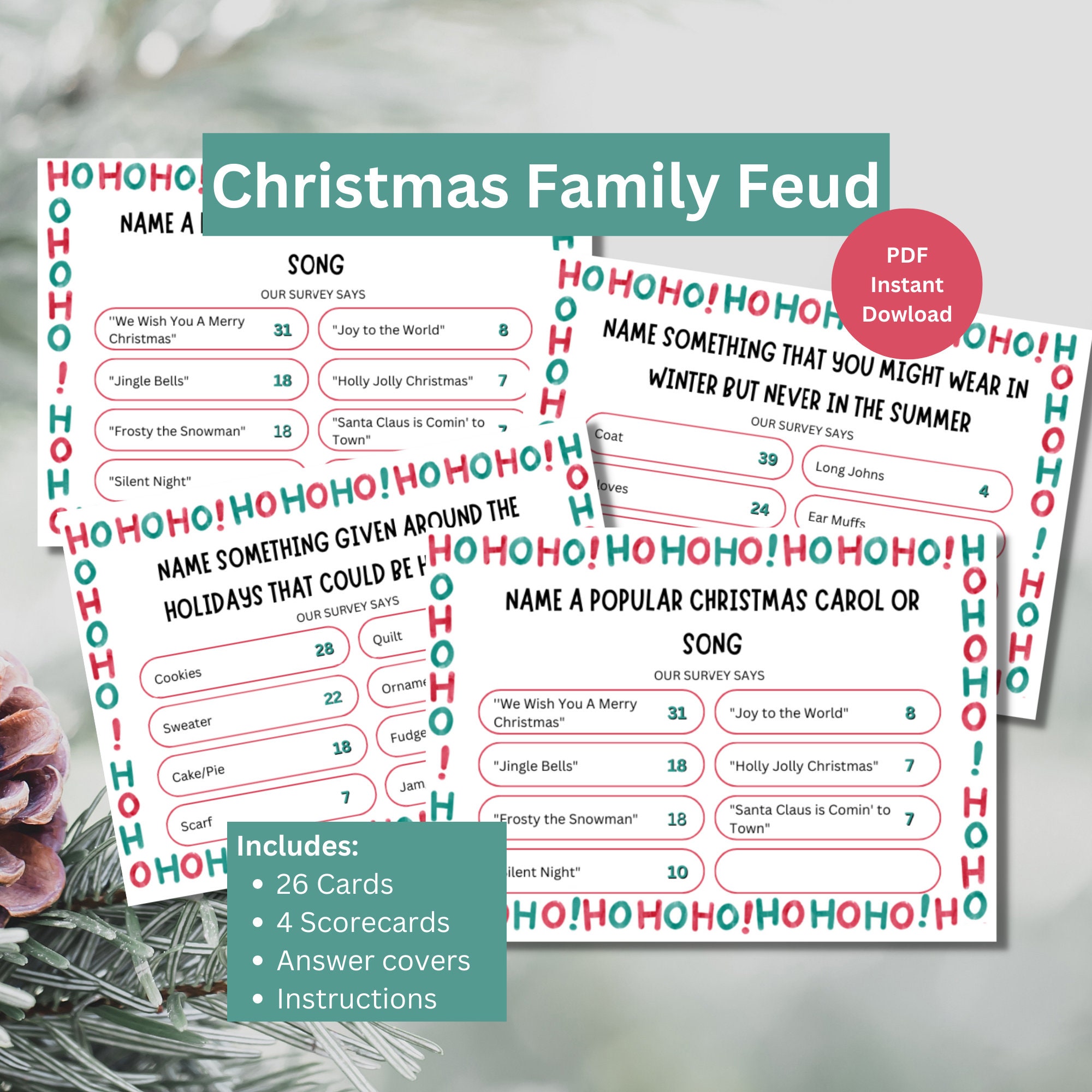 Christmas Family Feud Games Family Feud Christmas Games Christmas Games ...