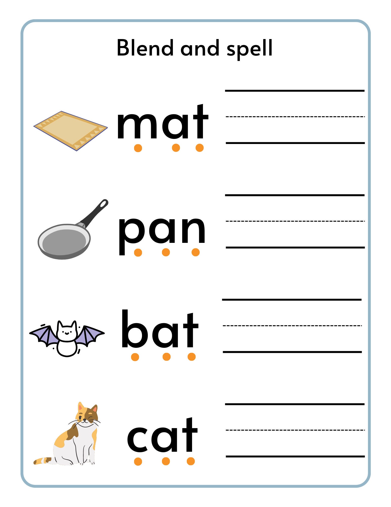 Phonics Worksheets Vowels | CVC Words | Phonics Games | Phonics ...