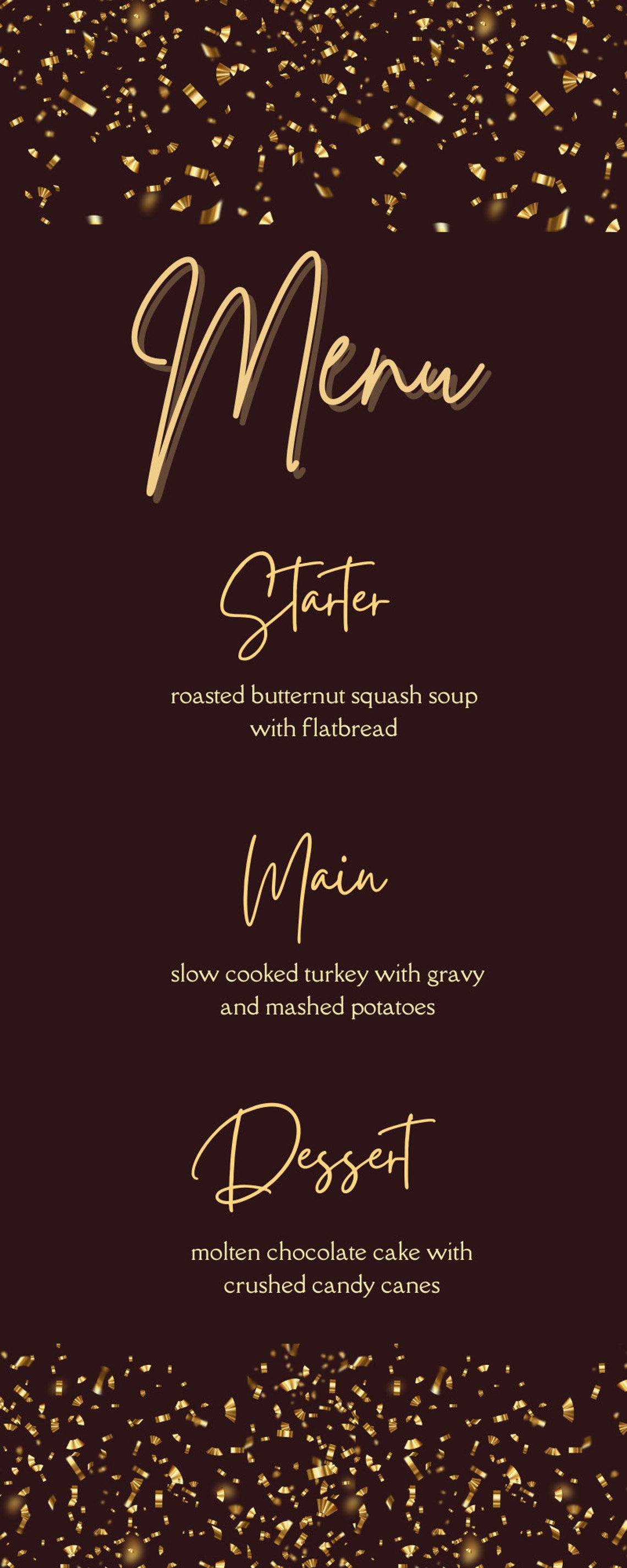 New Year's Eve New Year's Eve Menu New Year's Eve Menu Template New ...