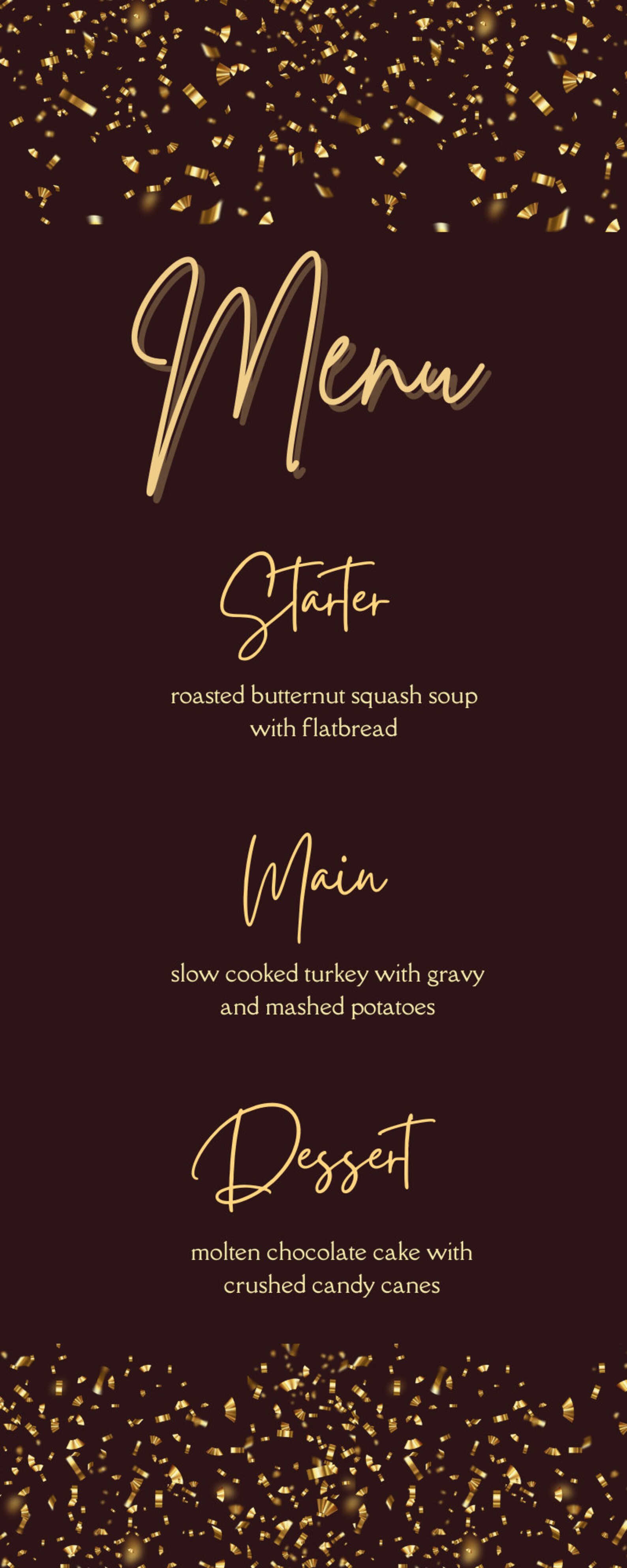 New Year's Eve | New Year's Eve Menu | New Year's Eve Menu Template ...