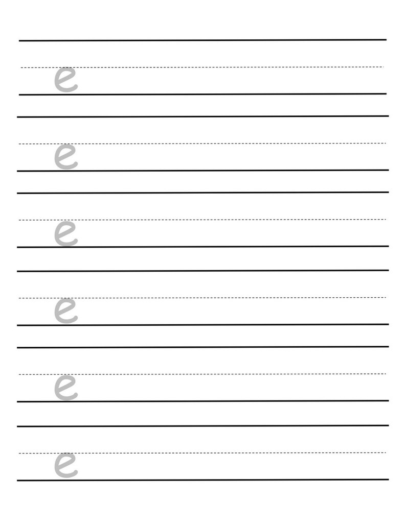 Letter Tracing Worksheet Kindergarten Worksheet Lowercase Preschool ...