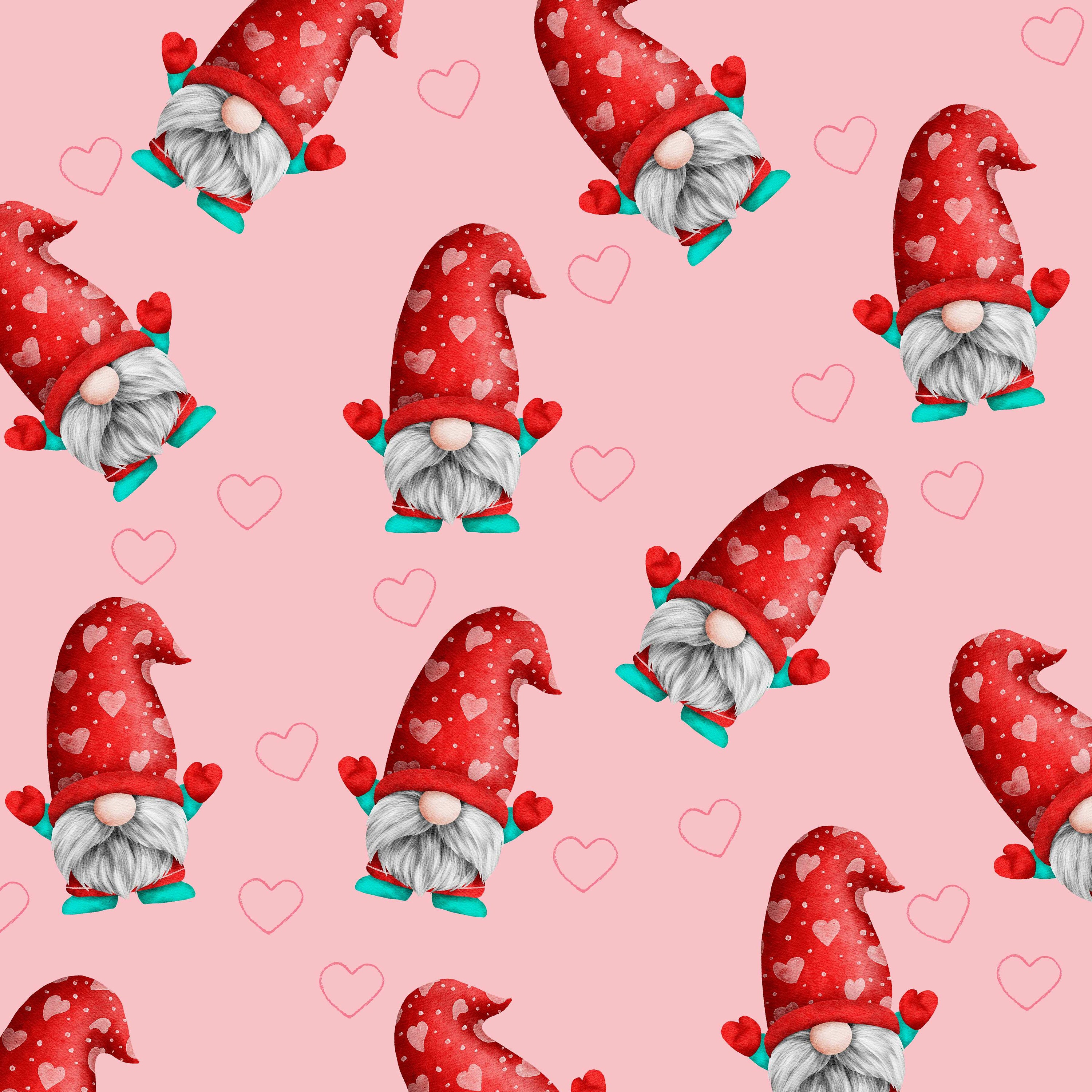 Christmas Digital Paper Gnome Christmas Background Christmas Wallpaper ...