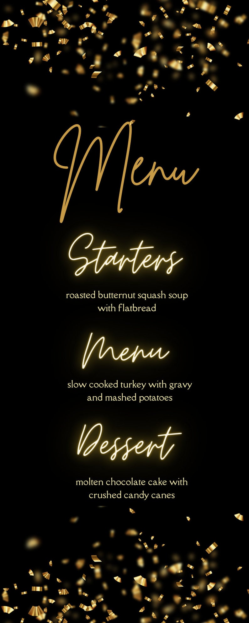 New Year's Eve | New Year's Eve Menu | New Year's Eve Menu Template ...