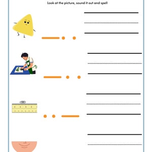 Phonics Worksheets Digraphs | CVC Words | Kindergarten Phonics ...