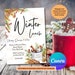 CANVA PRO Winter Lunch Template | Editable Winter Brunch | Winter ...