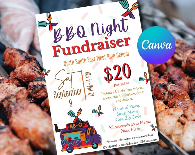 Boston Butt Fundraiser Flyer, Editable Boston Butt Fundraiser Template ...