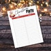 Christmas Party Sign up Sheet | Christmas Sign up | Party Sign up Sheet ...
