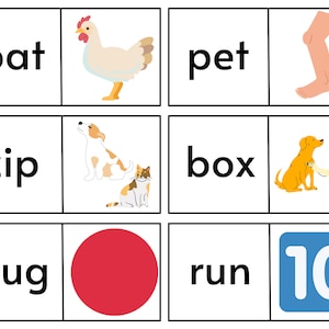 Phonics Matching Cards Game Vowels| CVC Words | Phonics Games |phonics ...