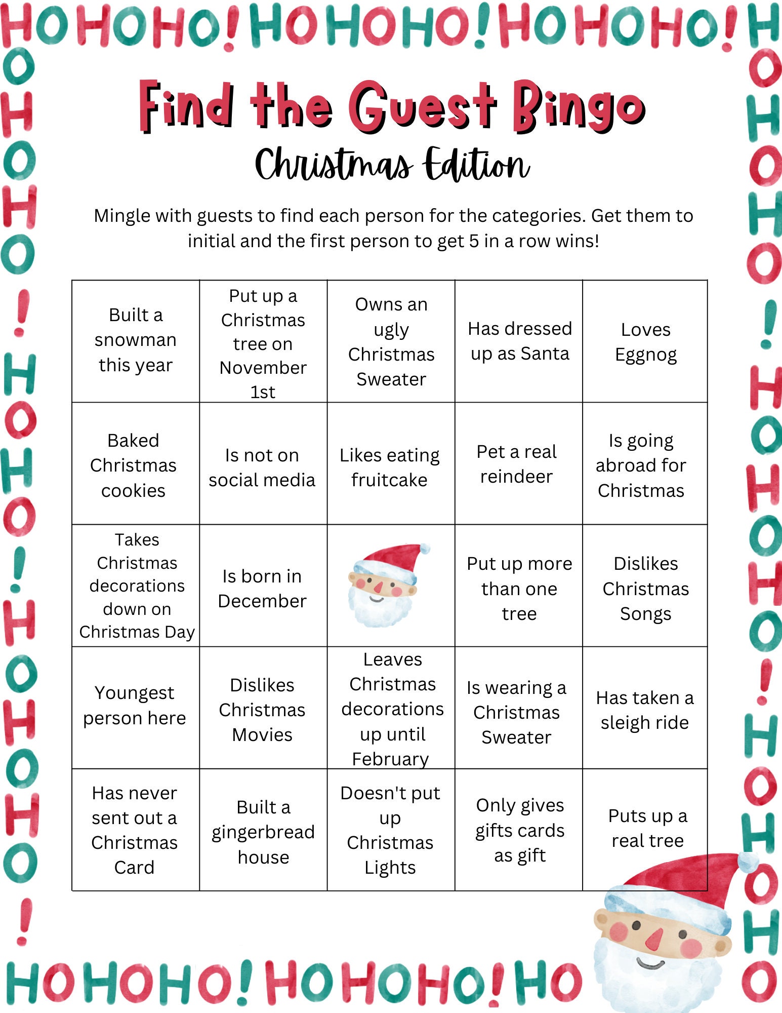 Ice Breaker Office Games | Ice Breaker Christmas Games | Christmas ...