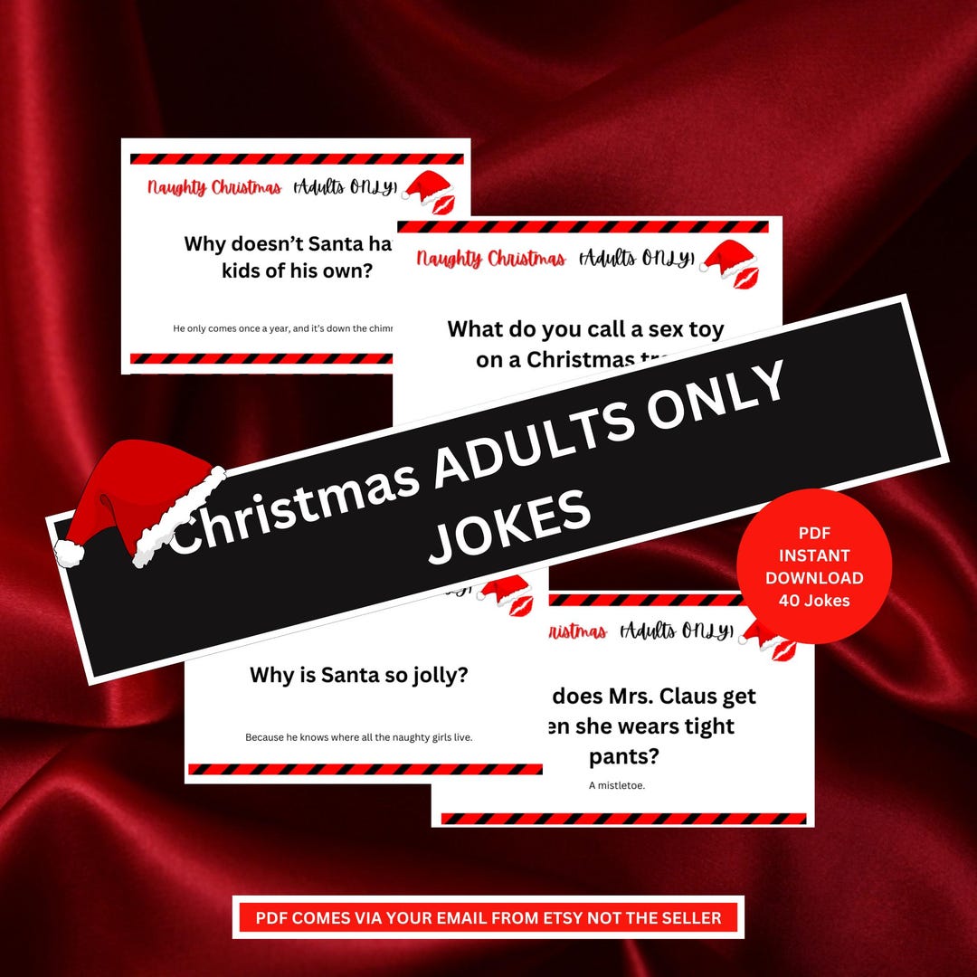 Naughty Christmas Jokes Adults Only L Christmas Adult Party Games L Dirty Christmas Jokes| Adult ...