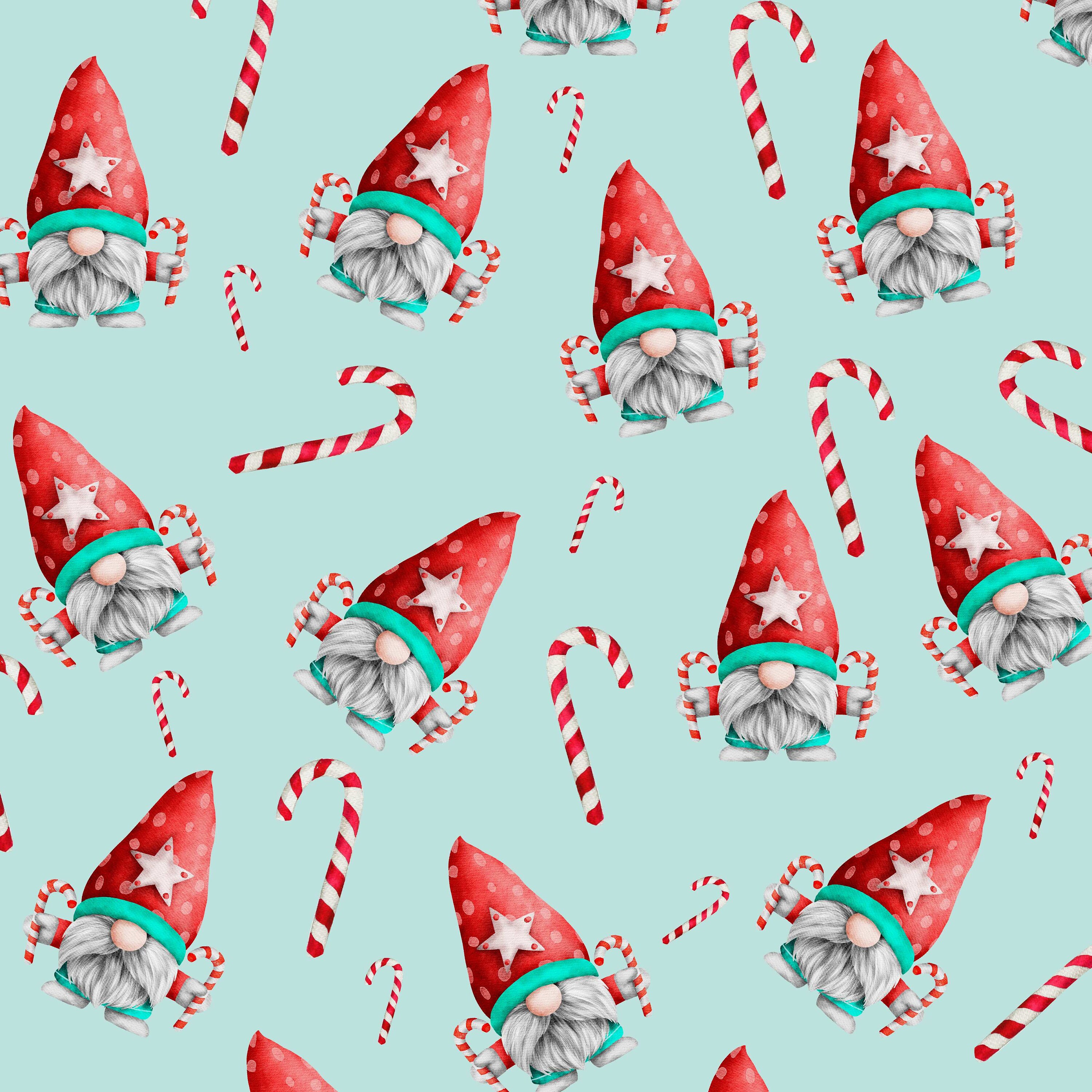Christmas Digital Paper Gnome Christmas Background Christmas Wallpaper ...