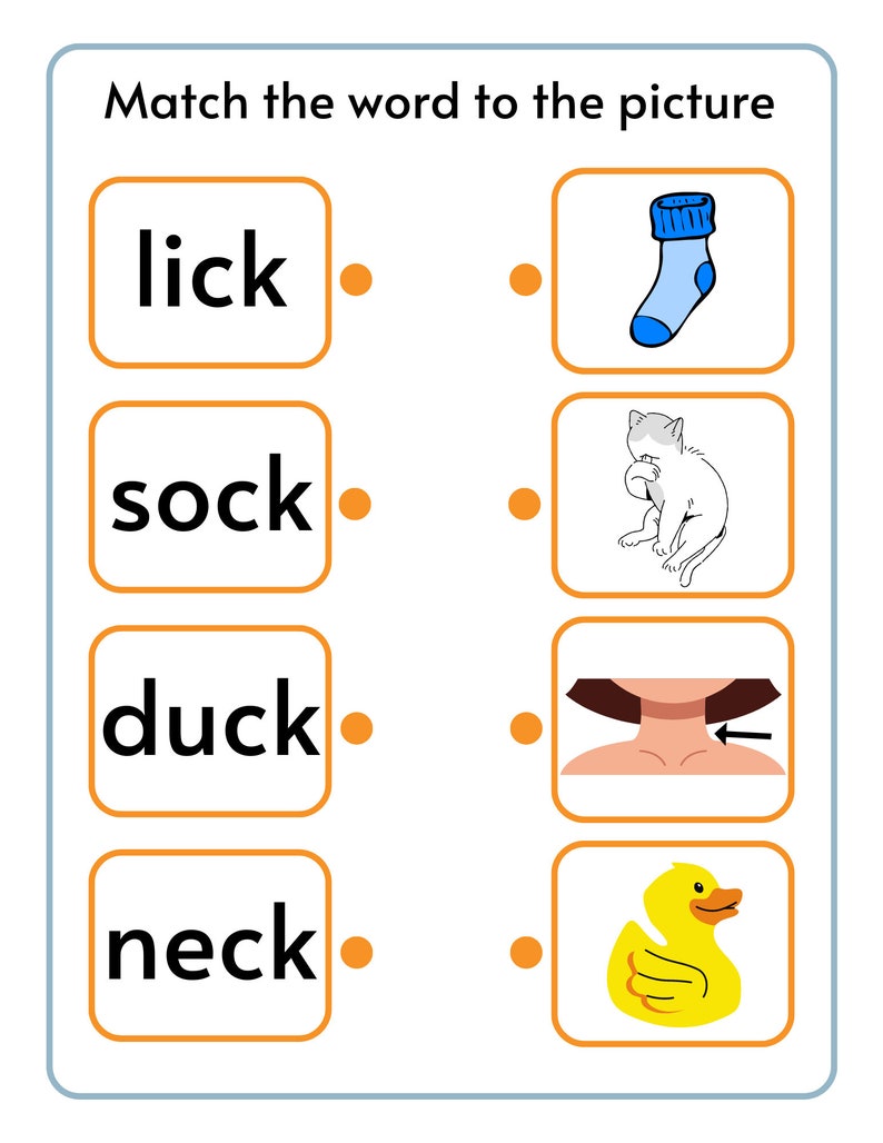 Phonics Worksheets Digraphs CVC Words Phonics Games - Etsy