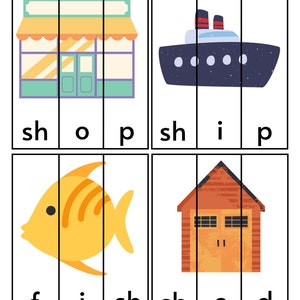 Phonics Puzzles Digraphs | CVC Words | Phonics Games | Phonics ...