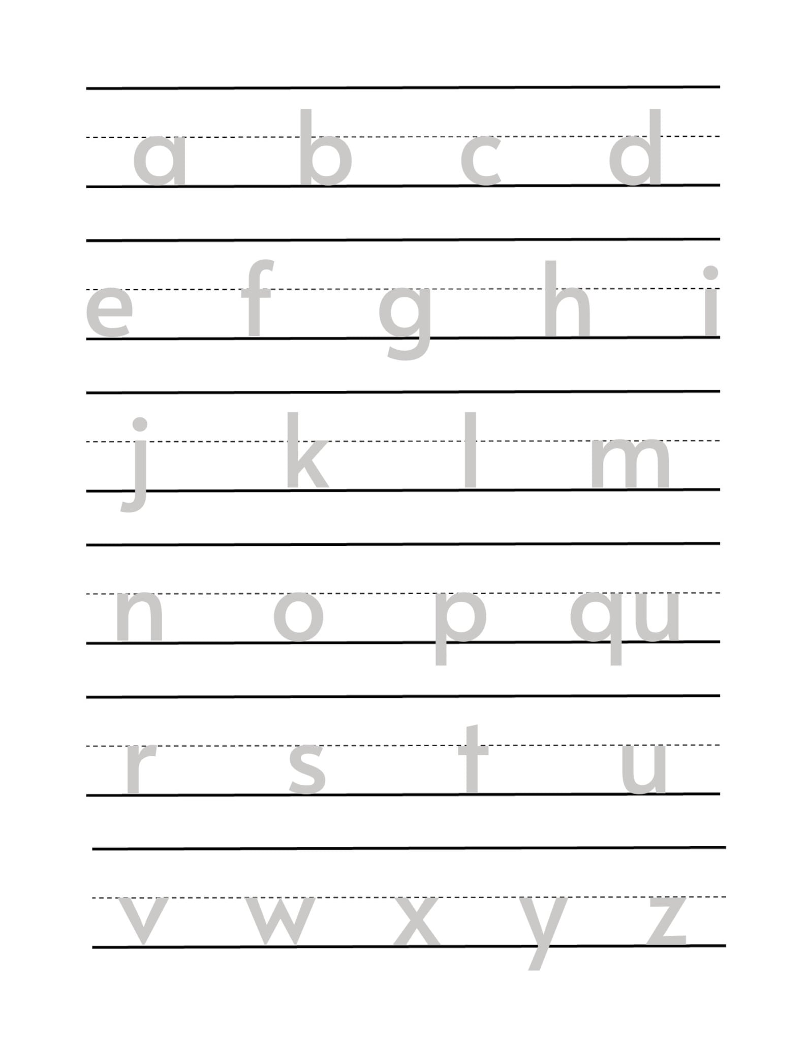 Letter Tracing Worksheet Kindergarten Worksheet Lowercase - Etsy