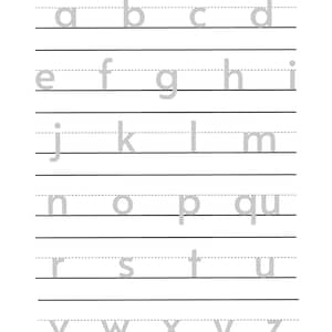 Letter Tracing Worksheet | Kindergarten Worksheet Lowercase | Preschool ...
