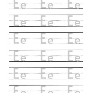 Letter Tracing Worksheet | Kindergarten Worksheet Uppercase | Preschool ...