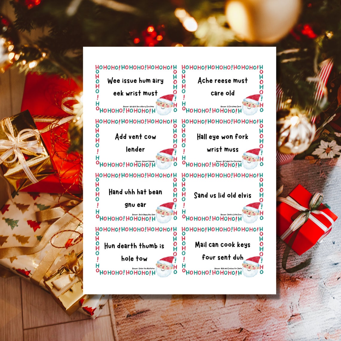 Mad Gab Christmas Edition Christmas Games Family Christmas Games Fun ...