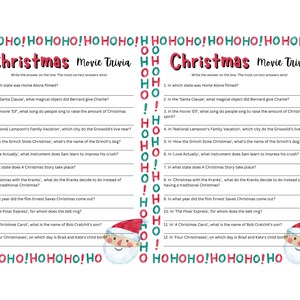 Christmas Movie Trivia| Christmas Games | Family Christmas Games | Fun ...