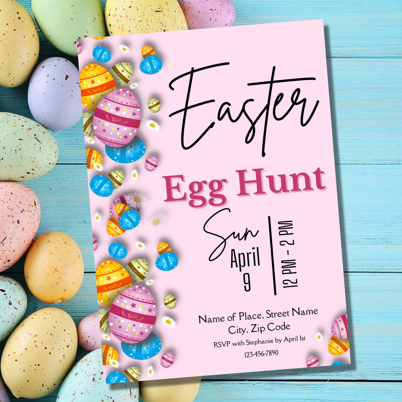 Easter Egg Hunt Flyer Template | Easter Egg Hunt | Easter Egg Find ...