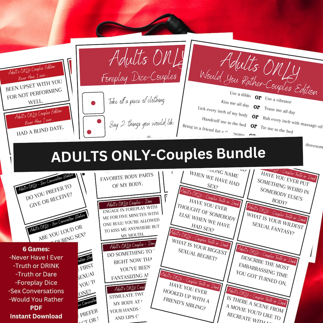 Couples Game Bundle Pack | Date Night Couples Game | Naughty Couples Games | Naughty Games ...