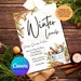 CANVA PRO Winter Lunch Template | Editable Winter Brunch | Winter ...