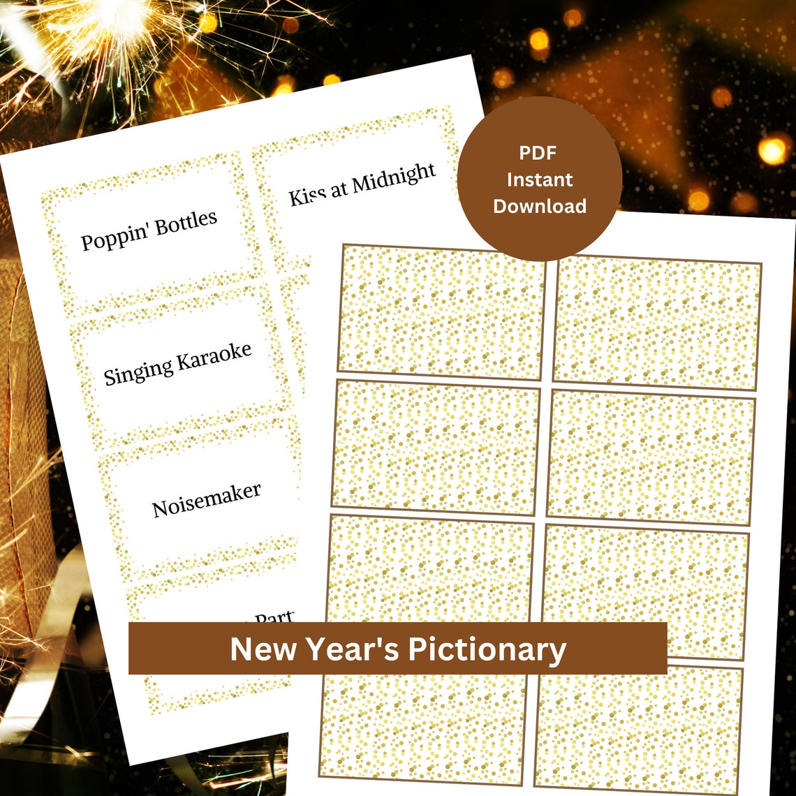 New Year's Pictionary | New Year's Games | Family New Year's Games ...