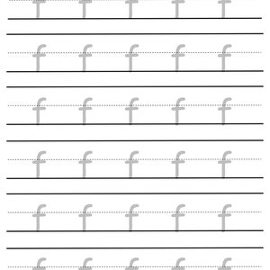 Letter Tracing Worksheet | Kindergarten Worksheet Lowercase | Preschool ...